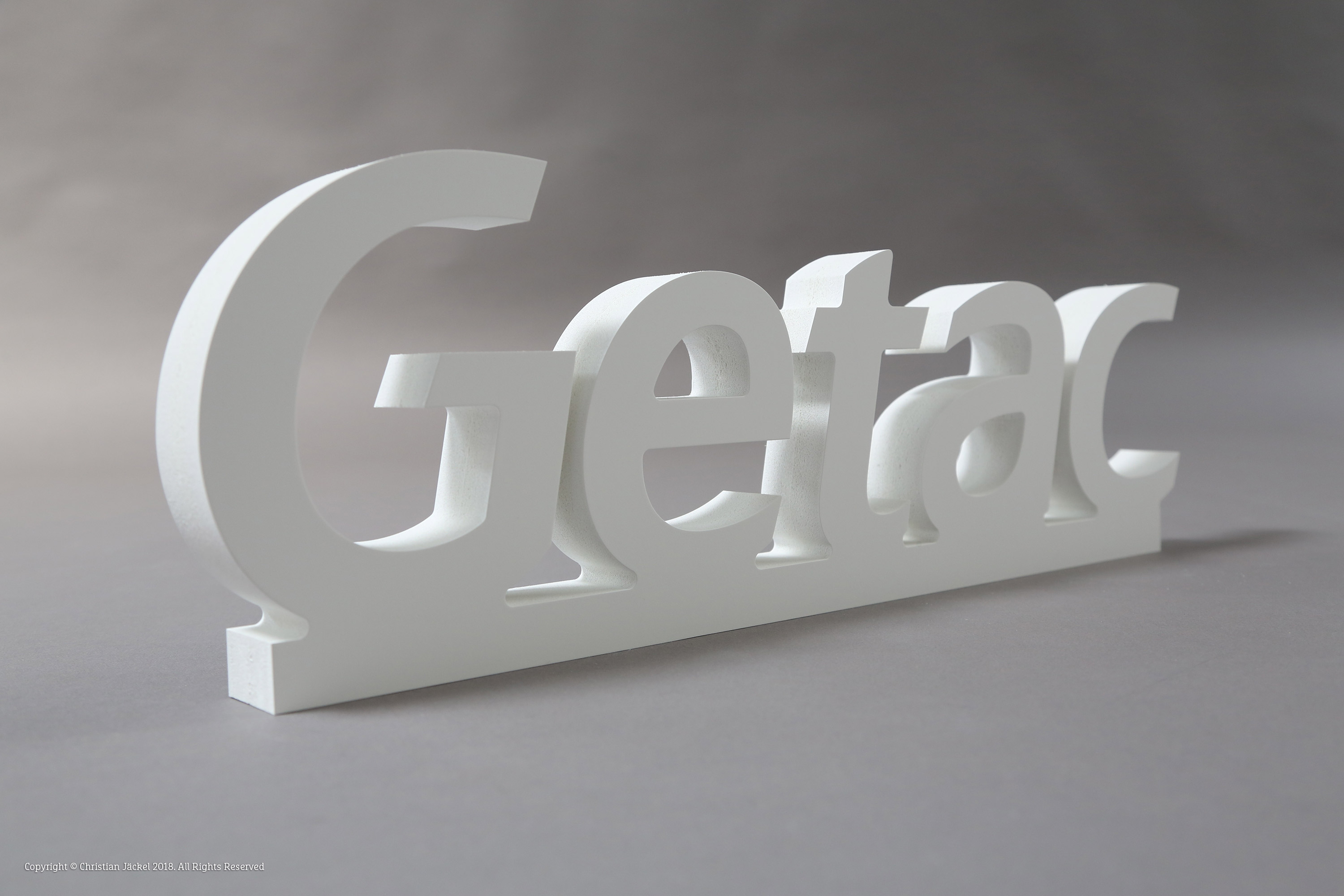 Give-Away-Aufsteller aus PVC